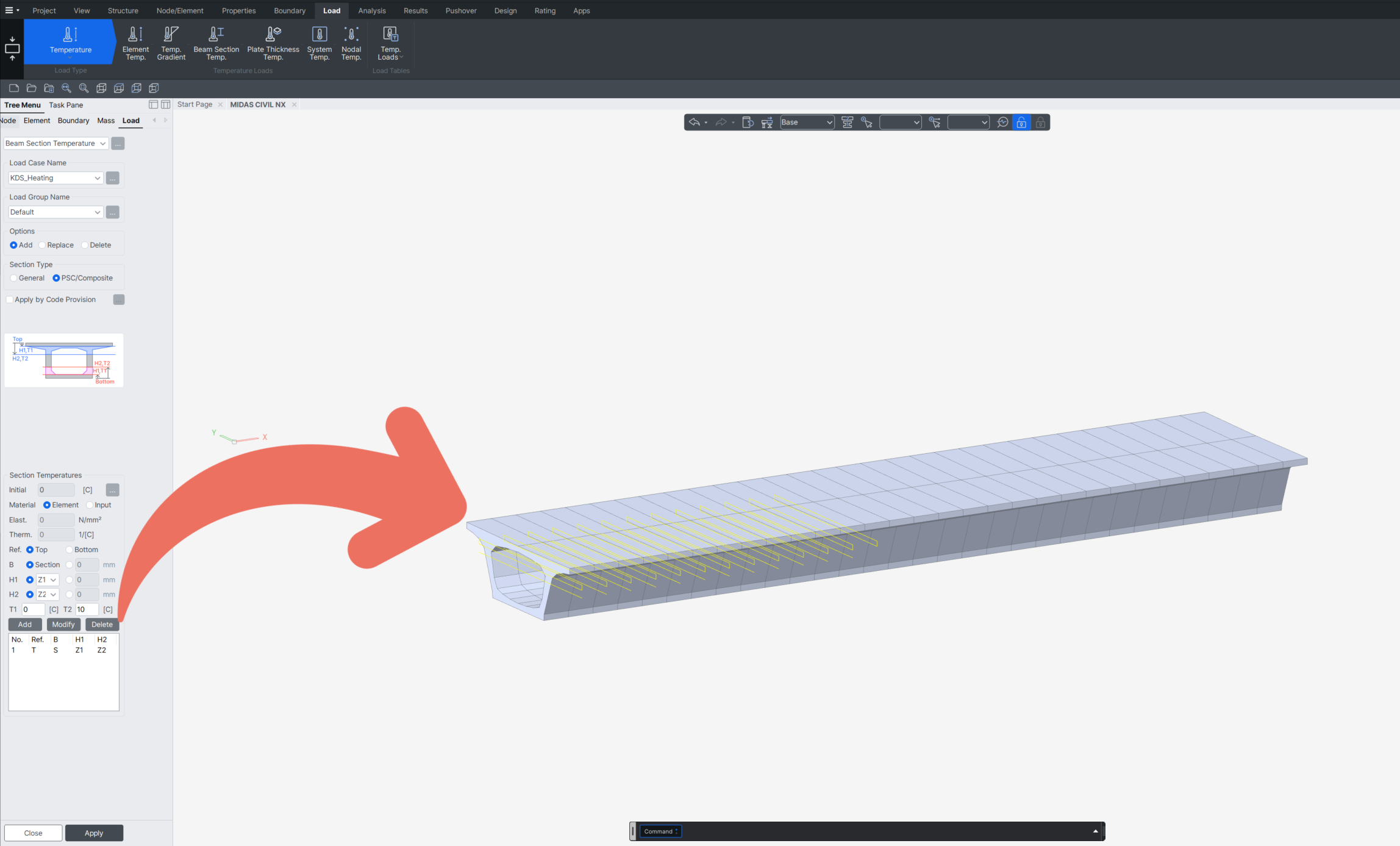 [API] Temperature Gradient Self-Equilibrating Stress Calculator